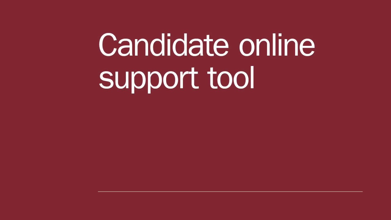Verifile Candidate Support Tool