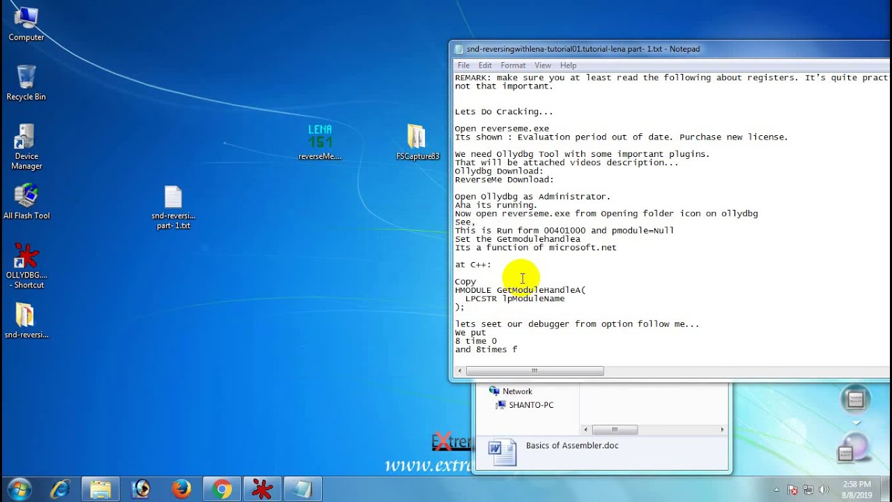snd reversing with lena tutorial01 tutorial lena part- 1