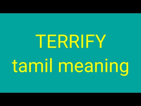 TERRIFY tamil meaning/sasikumar