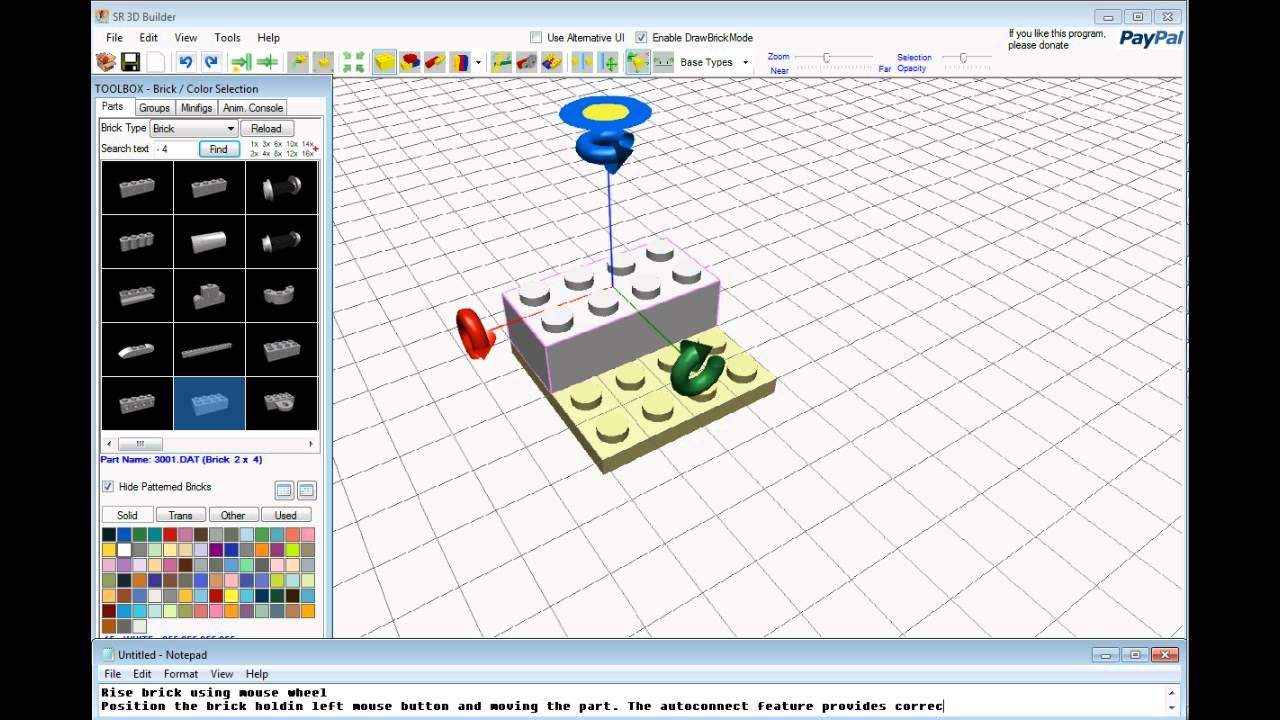 SR 3DBuilder Tutorial 4 (Your First Model)