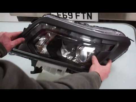 Nissan Navara NP300 black headlight trim fitting & demo