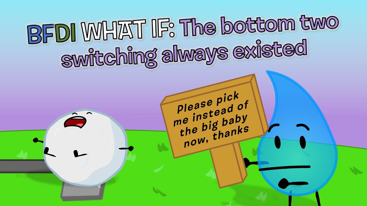 What if the bottom two switching mechanic always existed in BFDI? (PART 1: 1-12)