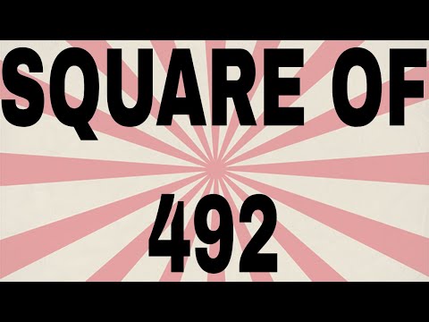 SQUARE OF 492