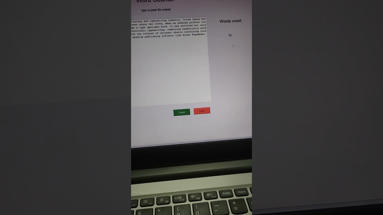 Word counter using python