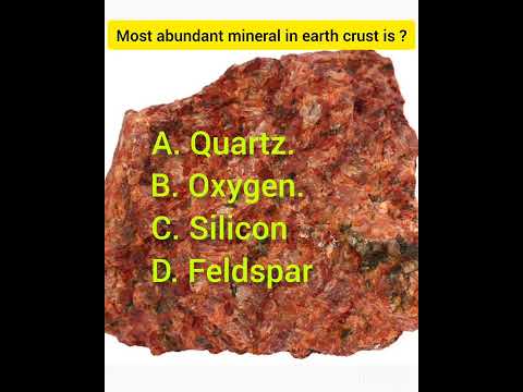 30. Most abundant mineral in earth crust is ?