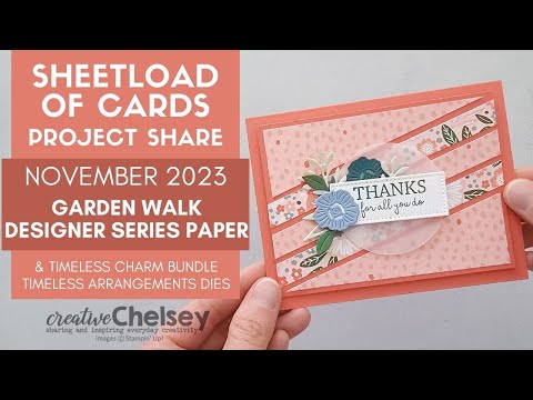 November 2023 SheetLoad of Cards #SLCTNov2023 - Garden Walk Designer Series Paper/Timeless Charm Set