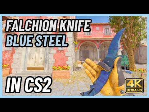 ★ CS2 Falchion Knife Blue Steel | CS2 Knife In-Game Showcase [4K]