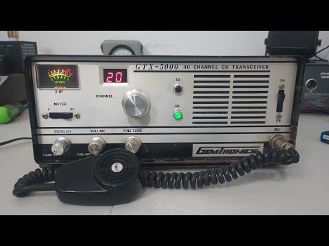 Gemtronics GTX5000, 40 Channel Tube Type Radio from the 1970s, purchased on eBay