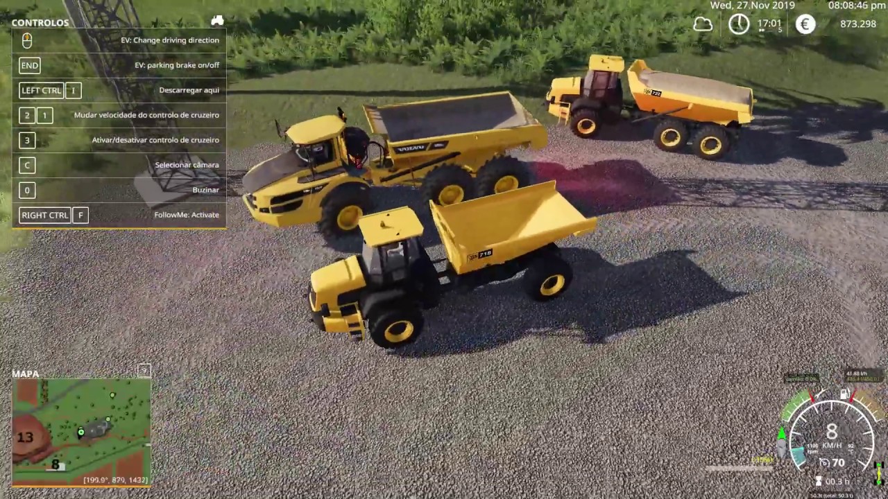 JCB 718 / 722 dumpers pack v 0.1 - FS 19