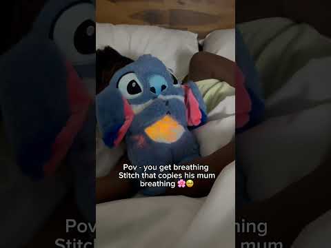 Breathing Stitch helps him sleep well 😴🥹