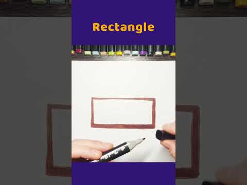 Rectangle | Draw shapes, learn, numbers, draw, 1234, schooling | song 1-100