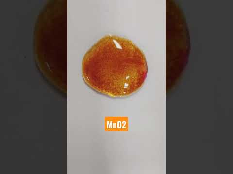REDOX reaction from permanganate to Mn(II) watch until the end!! #shorts #chemistry