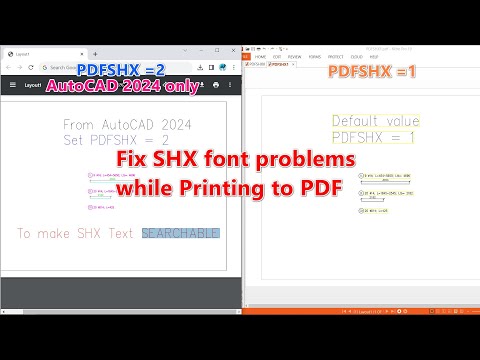 New Solution: Remove Yellow Outlines in PDF with SHX Font when Printing to PDF (AutoCAD 2025 2024)
