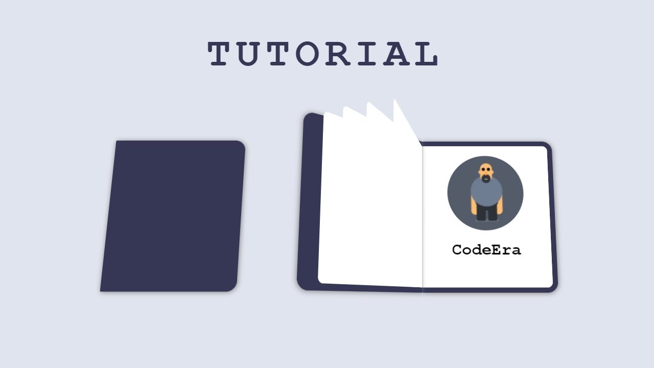Tutorial on Flip Book Animation using Pure CSS | Transition Effect | Codeera