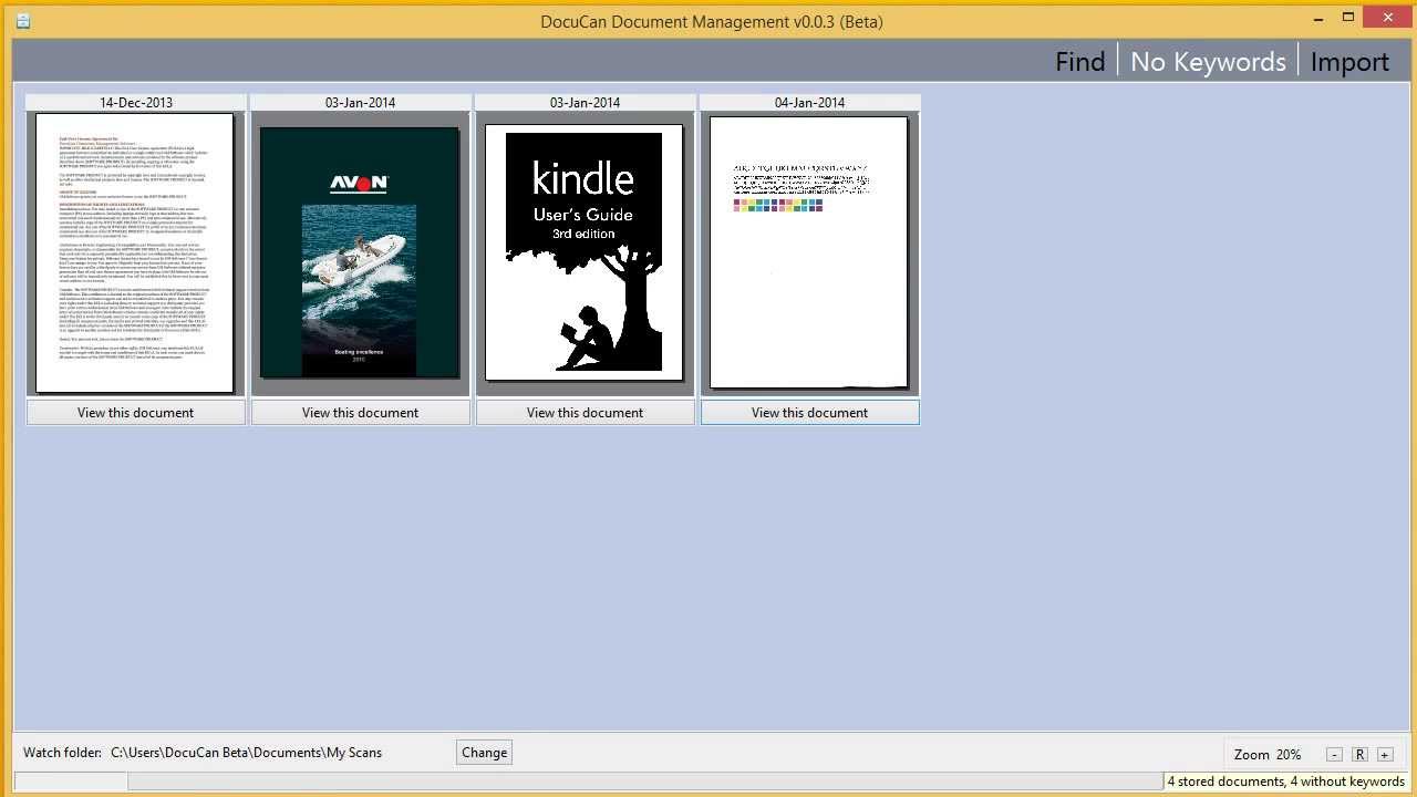 DocuCan Document Import