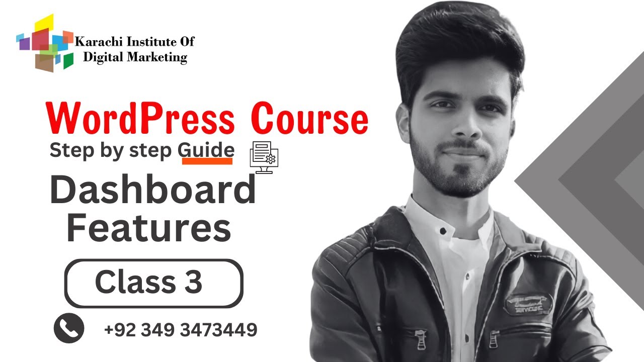 WordPress full Course Class3 | Dashboard features of WordPress | WordPress tutorial | Hindi |Urdu