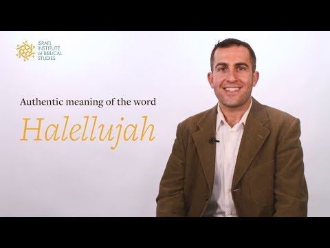 What does Hallelujah mean in Hebrew? Learn Biblical Hebrew from Professor Lipnick CTA2 ES
