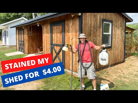 MAKE YOUR OWN WOOD STAIN CHEAP (USED MOTOR OIL)