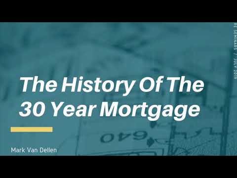 History of the 30 year mortgage