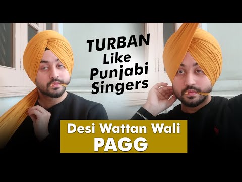 How to tie Turban | Like Punjabi Singers Style | With Pooni | Inderr Damie