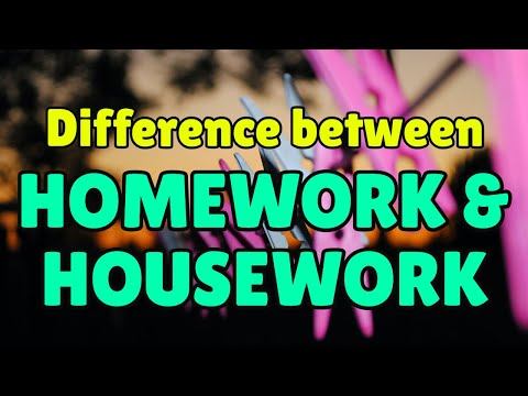 The SIMPLE Difference Between Homework and Housework