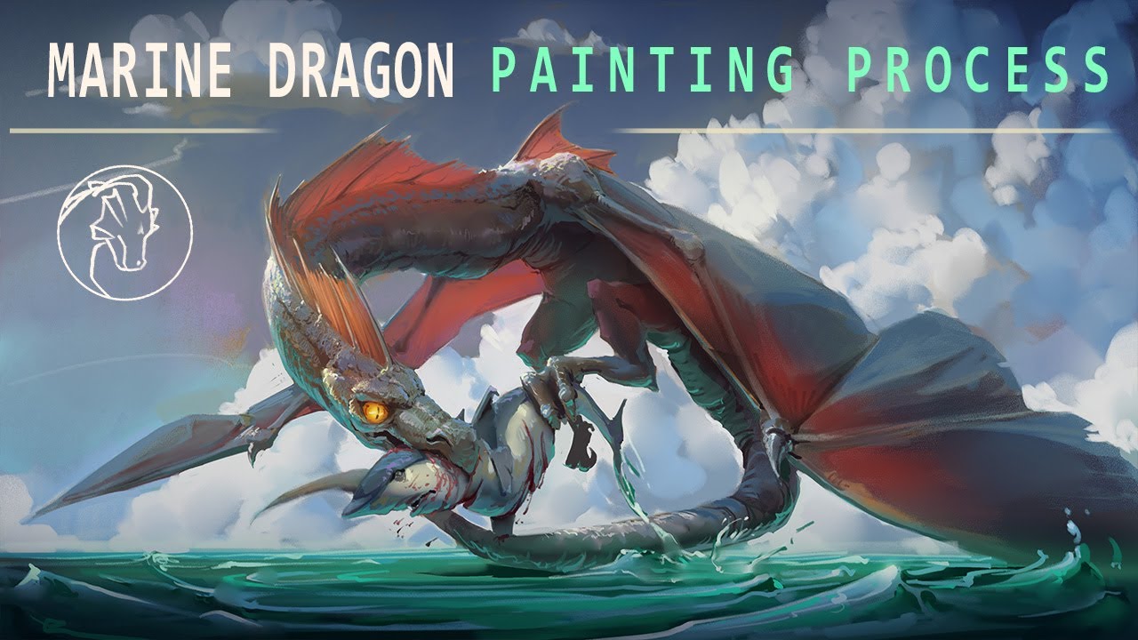 Let's Paint A DRAGON | process