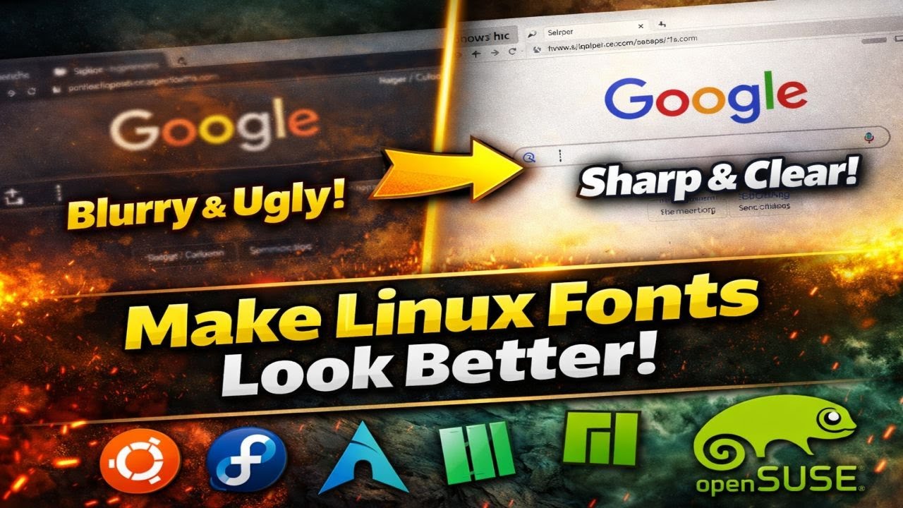 Fix Bad Font Rendering on Linux (Ubuntu, Fedora, Arch, Manjaro, OpenSUSE)