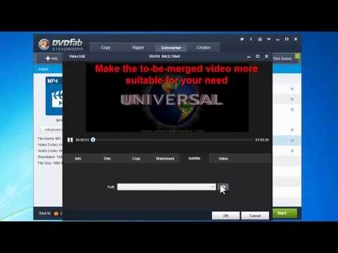 How to merge video files into one with DVDFab Video Converter?