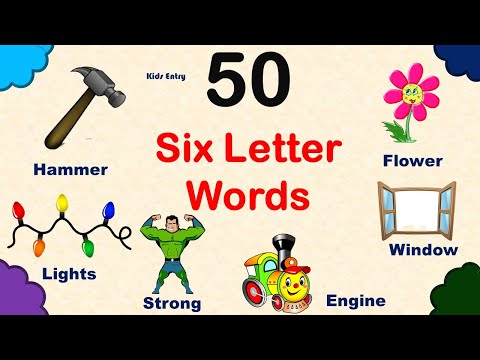 Six Letter Words in English | Pre School Learning | Most Common Six Letter Words