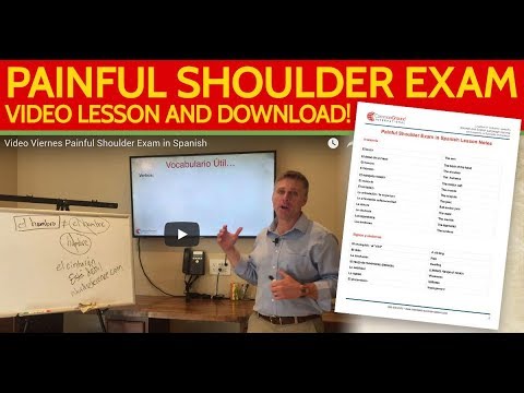 Painful Shoulder Exam in Spanish