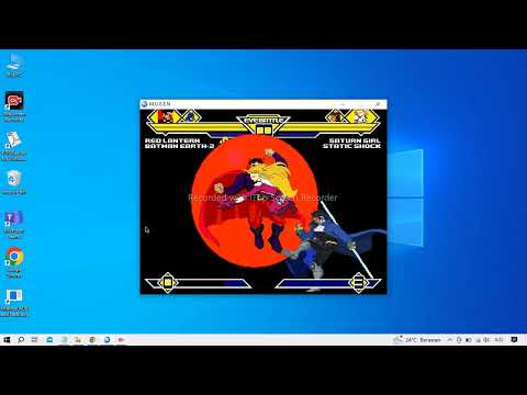 Mugen Battle Red Lantern(Updated) and Batman Earth II vs Saturn Girl and Static Shock