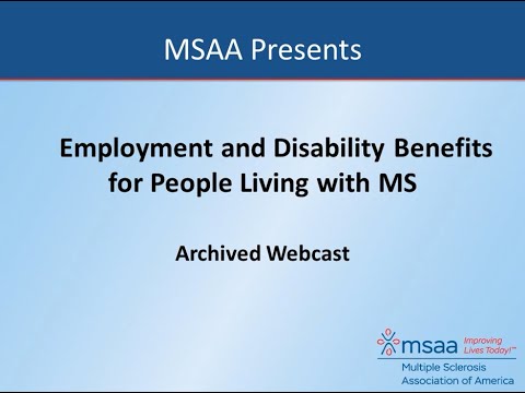Employment and Disability Benefits for People Living with MS