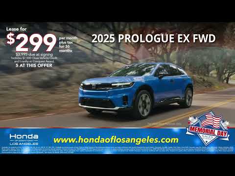 2025 Honda Prologue EX FWD Lease Deal – $299/Month at Honda DTLA