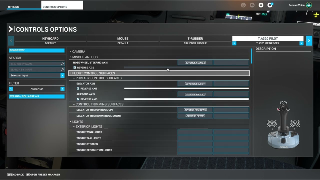 Weired Controller Settings when flying without being in the controller settings before -> Doesnt ...