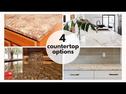 Kitchen Countertop Options - Laminate vs Granite vs Marble vs Quartz