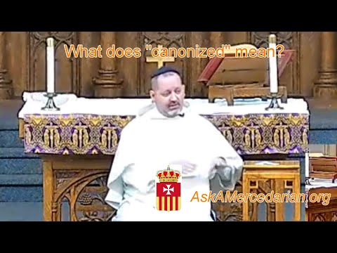 What does "canonized" mean?