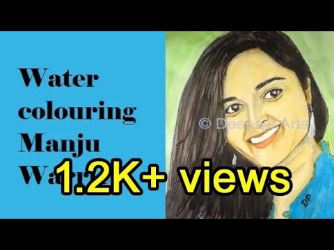 Water colouring actress Manju Warrier | Deepa George