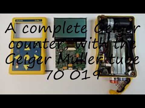 How to pronounce A complete Geiger counter, with the Geiger Muller tube 70 019 in English?
