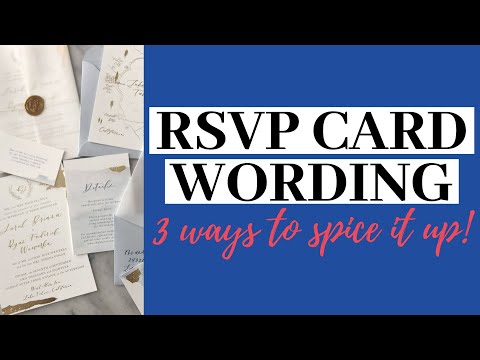 3 Fun Wedding RSVP Card Wording Options