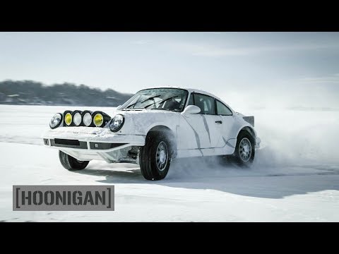 Supercharged Porsche 911 (964) Rally Car Drifts Over a Frozen Lake ...