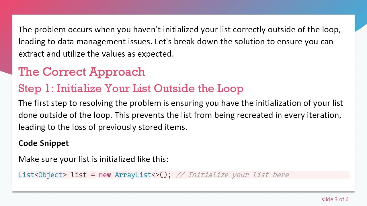 How to Efficiently Retrieve Individual Values from an ArrayList Integer  in Java