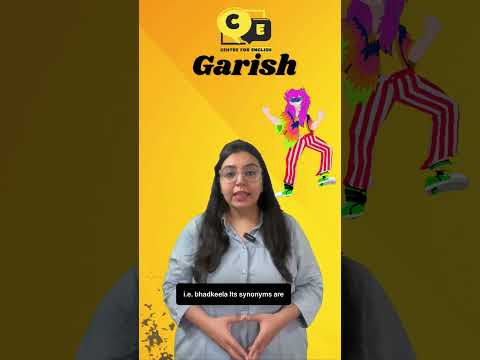 Do You Know What Garish Means ! You'll Be Surprised To Know 🤯