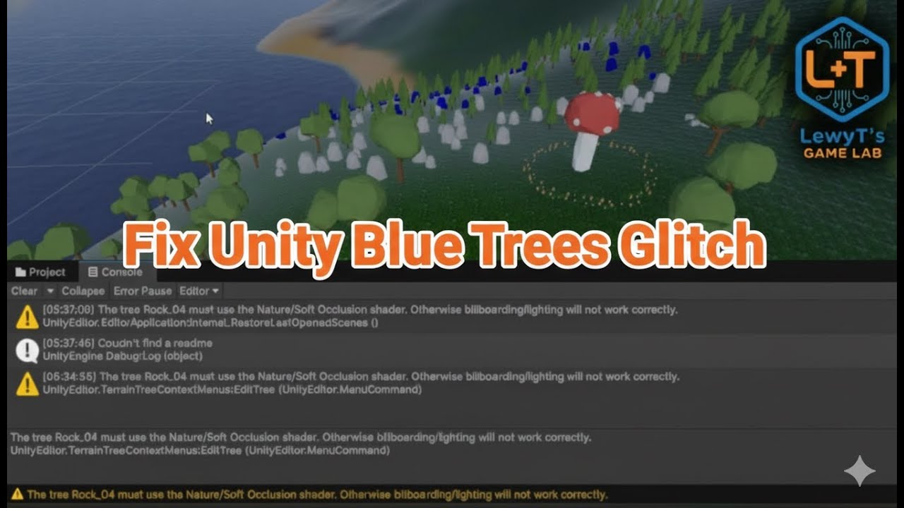 Unity Fix: Terrain Tree Billboarding Lighting Error (Nature Soft Occlusion Shader)