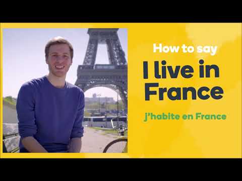 How to say "I live in France" in French - Learn French fast with Memrise