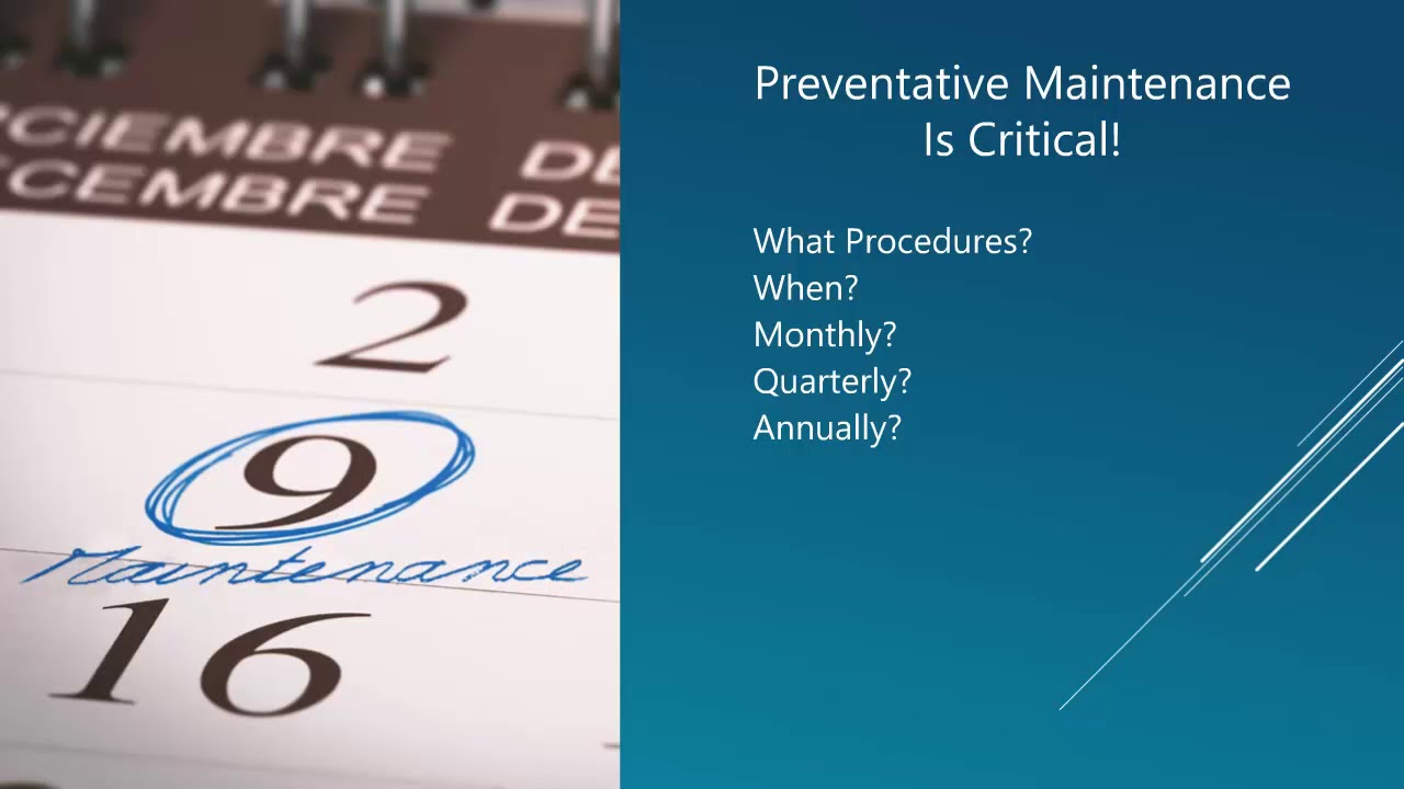 Preventative Maintenance Tracking & Control