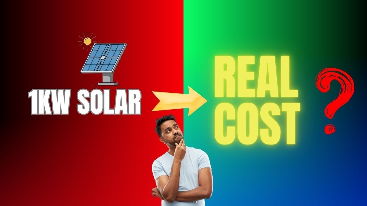 1kW Solar System Cost in India 2026 ⚡ | ₹80K से ₹35K कैसे? (Subsidy Explained)