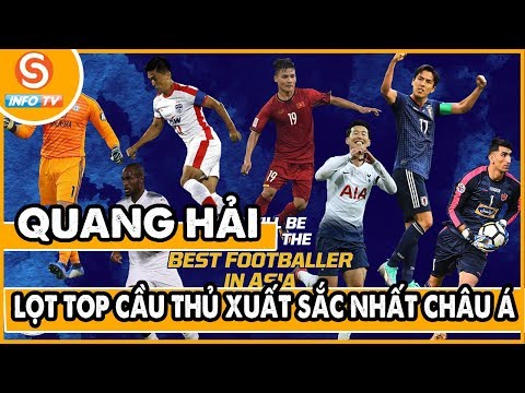 Tin Thể Thao 24H - Quang Hải lọt vào danh sách rút gọn cầu thủ xuất sắc nhất Châu Á