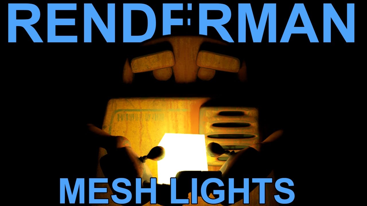 Renderman 21 Mesh Lights Tutorial