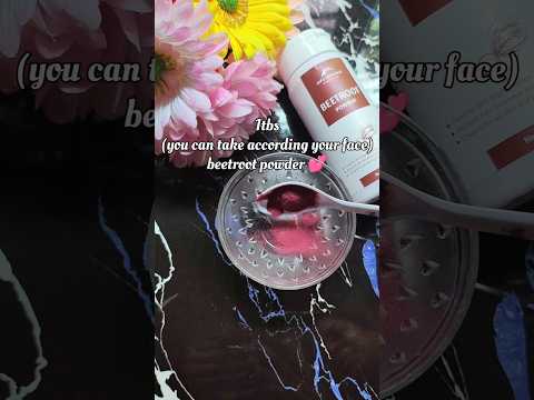 Alps Goodness Beetroot powder best for dull skin💕 || instant glow#trending #skincare #viralshorts
