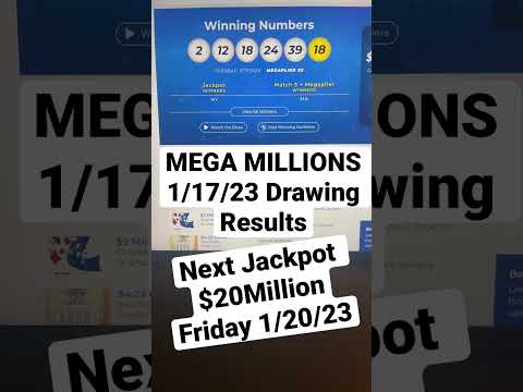 1/17/23 Mega Millions Drawing Results!